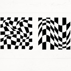 Checkered Pattern Bundle SVG, 6 Checkered Patterns PNG, Checkerboard ...