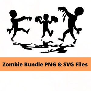 Zombie Bundle SVG Zombie PNG Halloween Bundle Halloween - Etsy
