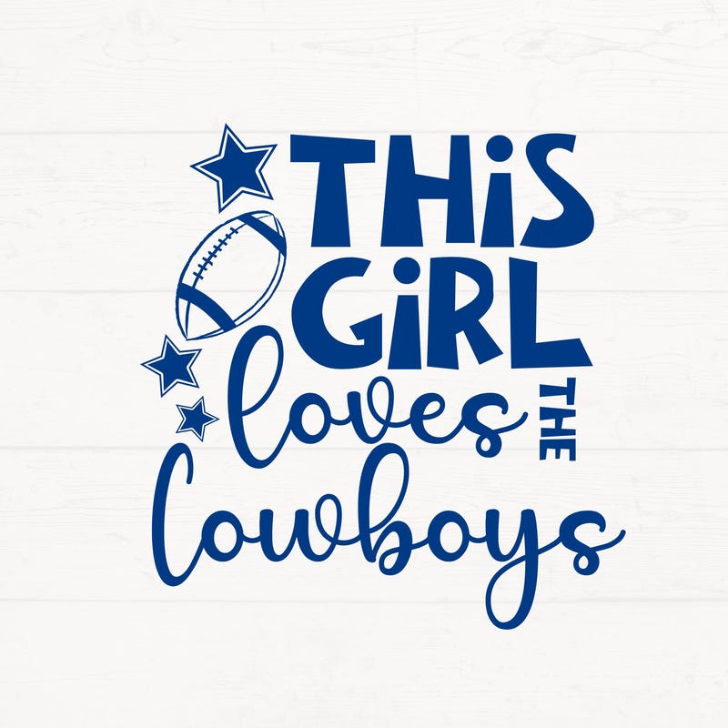 Dallas Cowboys Girl Svg - Etsy