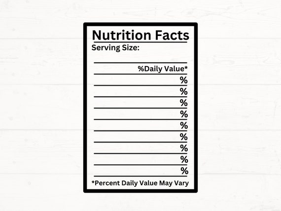 Blank Label Template