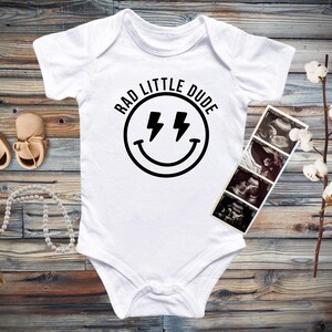 Rad Little Dude Smiley Face SVG, Toddler Cut File, Kid Shirt Svg ...