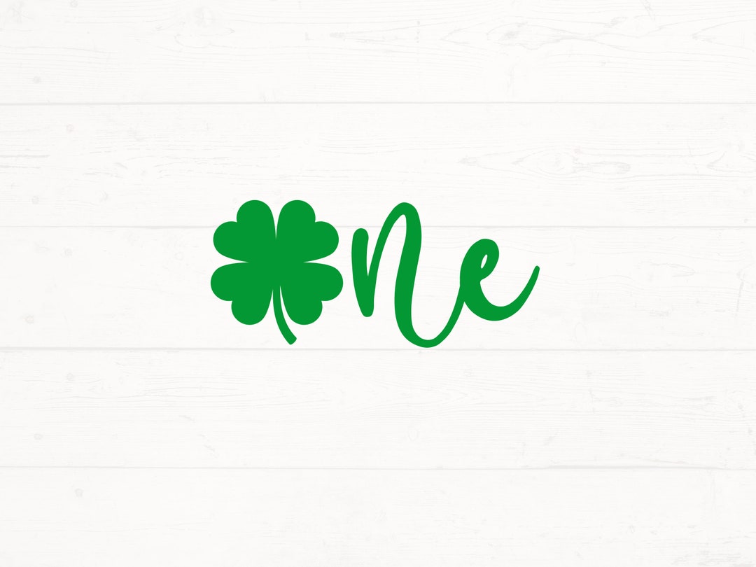 One SVG, One PNG, Clover One Birthday Svg, Clover First Birthday Svg ...