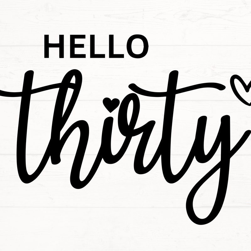 Thirty Svg - Etsy