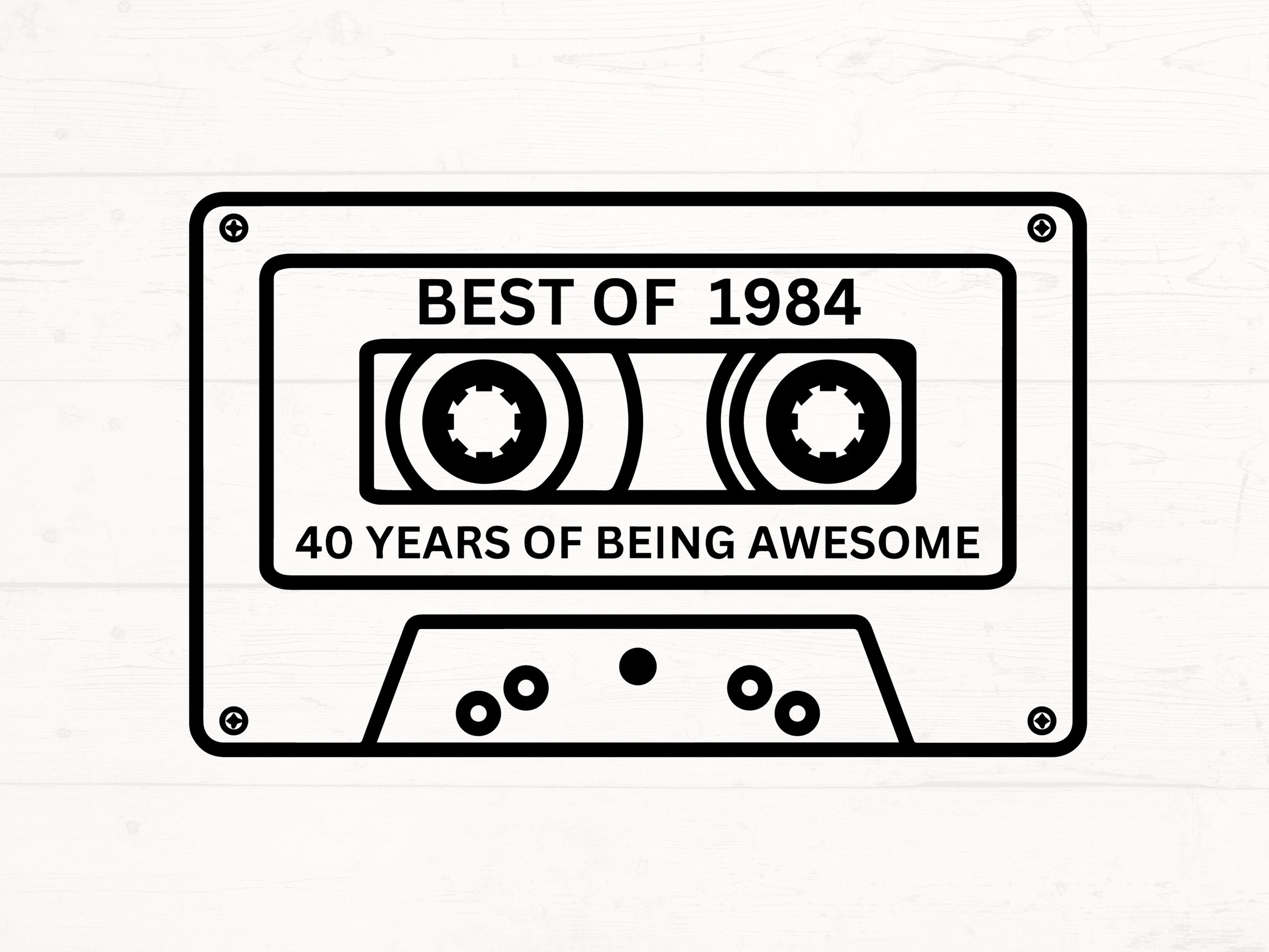 1984 SVG 1984 Design Cut File 40th Birthday Svg Png Pdf - Etsy