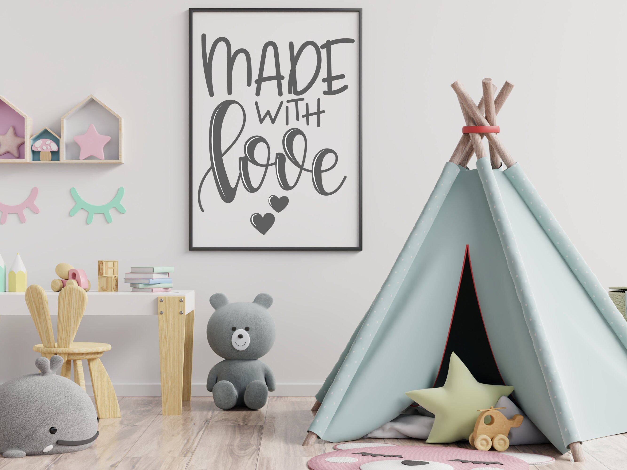 Made With Love SVG, Made With Love PNG, Baby Design, Cute Baby Quote ...