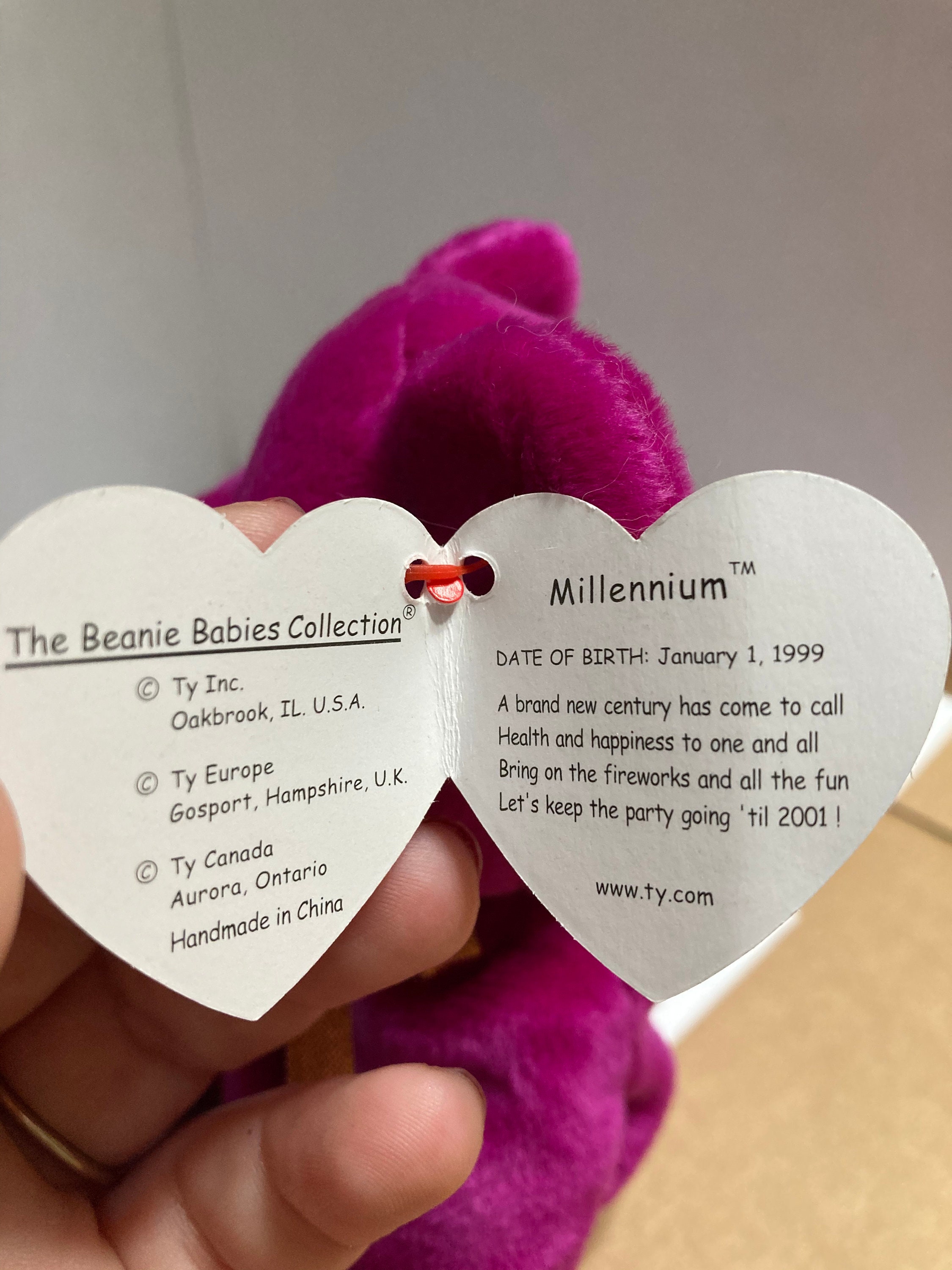 Rare Vintage Millennium Beanie Baby Bear - Etsy