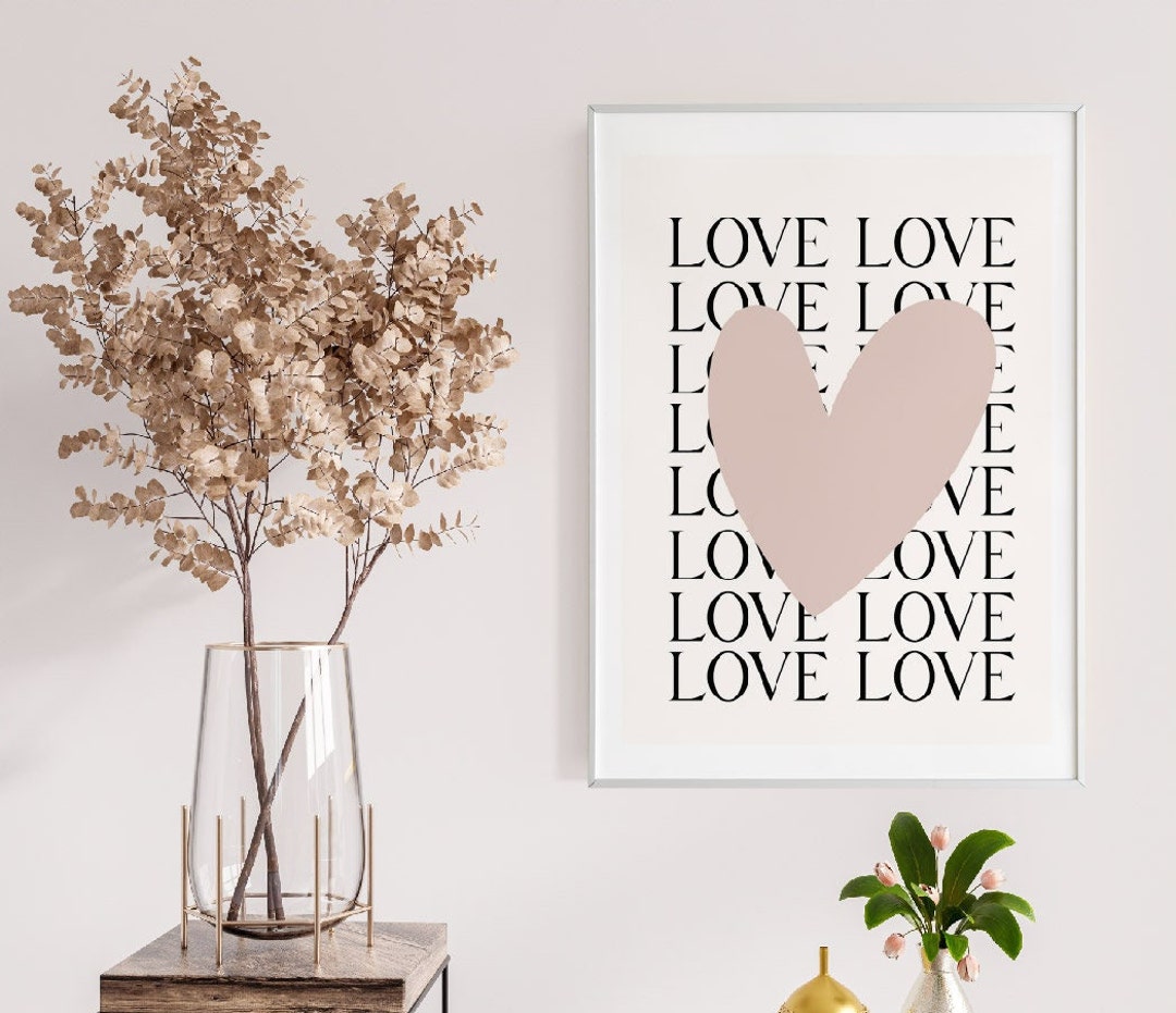 Love Sign, Love PRINTABLE Wall Art, YOU AND I, Love Printable Wall Art ...