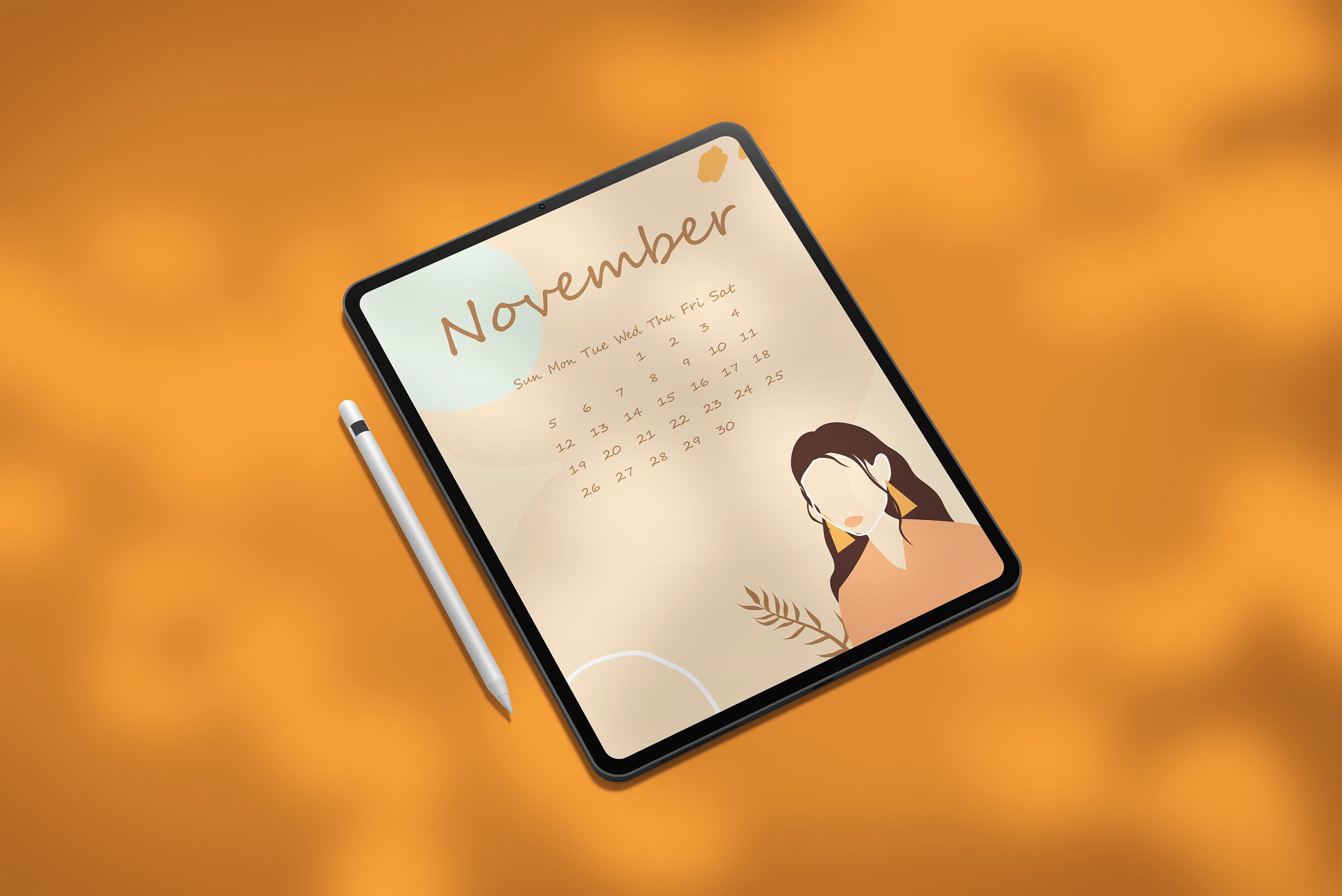 2023 Monthly Calendar Women ,bohemian Print, Printable Calendar, Summer ...