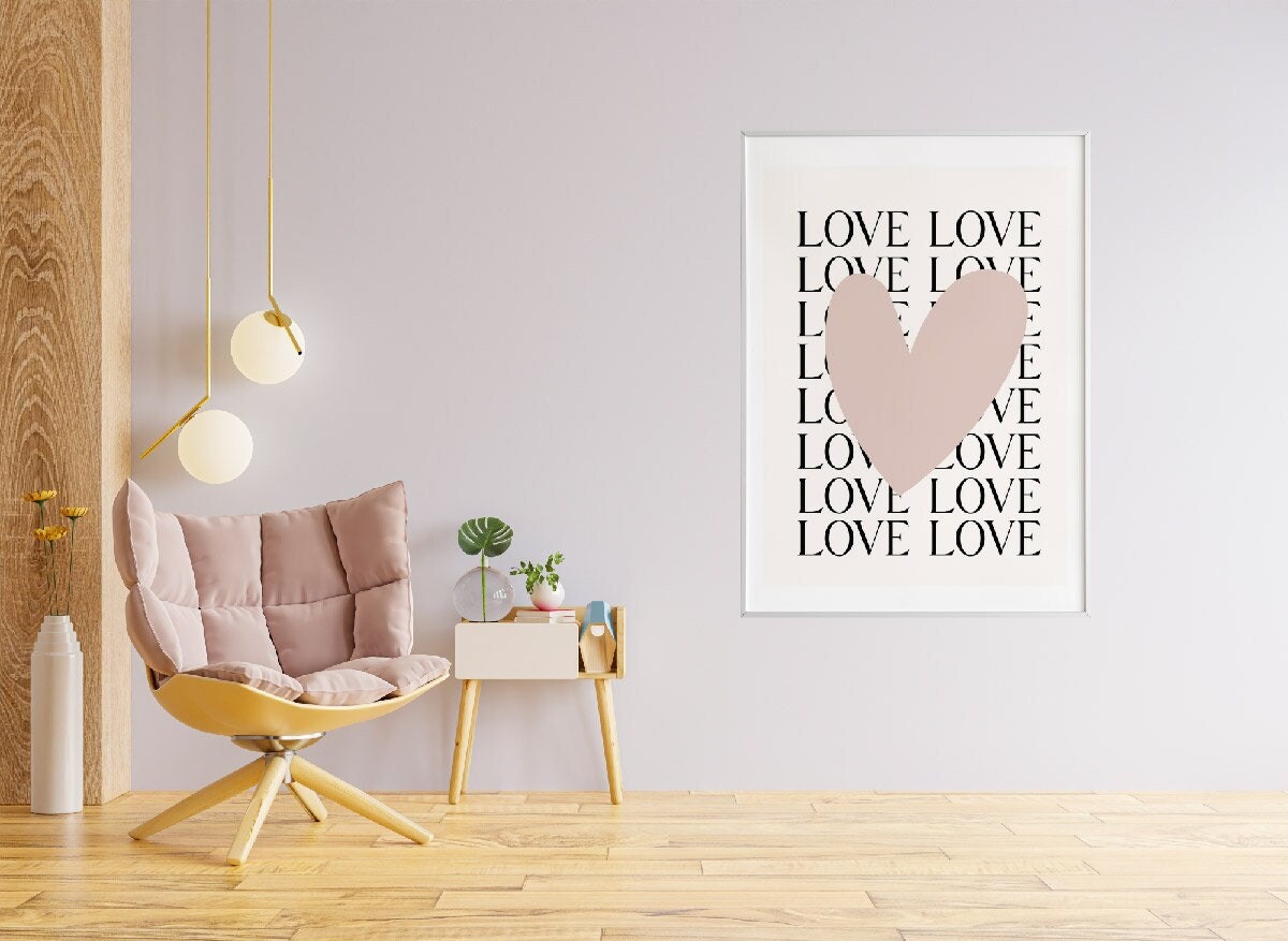Love Sign, Love PRINTABLE Wall Art, YOU AND I, Love Printable Wall Art ...
