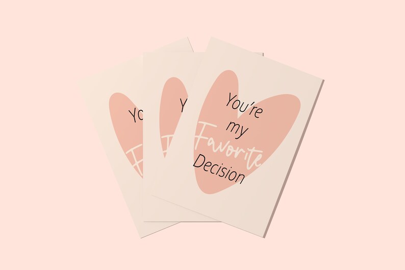 You Are My Favorite,lover Greeting Card , Birthday Card, Best Friend ...