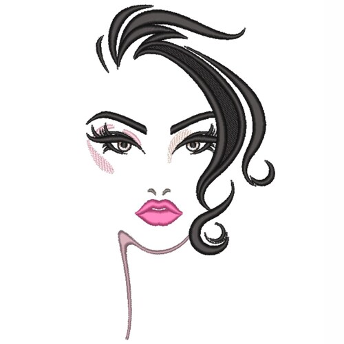 Pretty Woman Machine Embroidery Design - Etsy