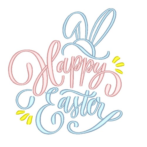 Easter SVG / Word Art / Happy Easter SVG / Easter Bunny / | Etsy