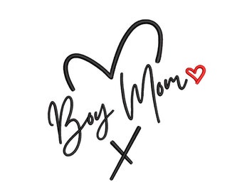 Boy Mama Embroidery Design, 4 Sizes, Instant Download - Etsy