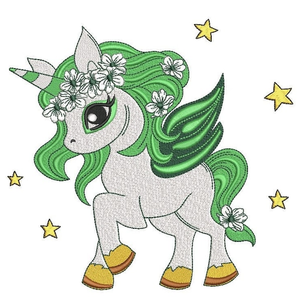 Unicorn Embroidery - Etsy