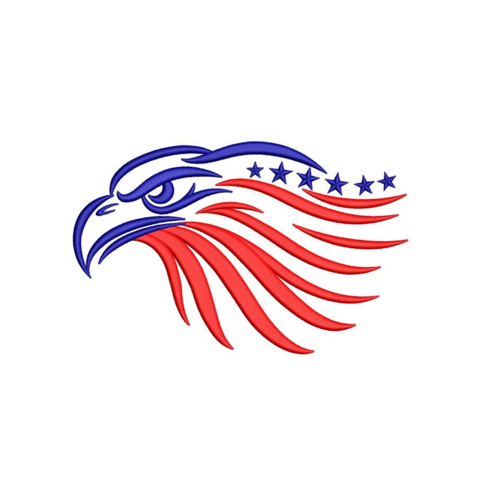 American Eagle Embroidery Design, Independence Day, 4th July ...