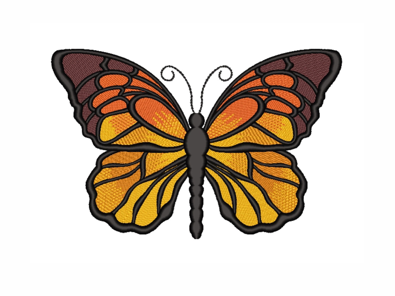 Butterfly Embroidery Design - Etsy