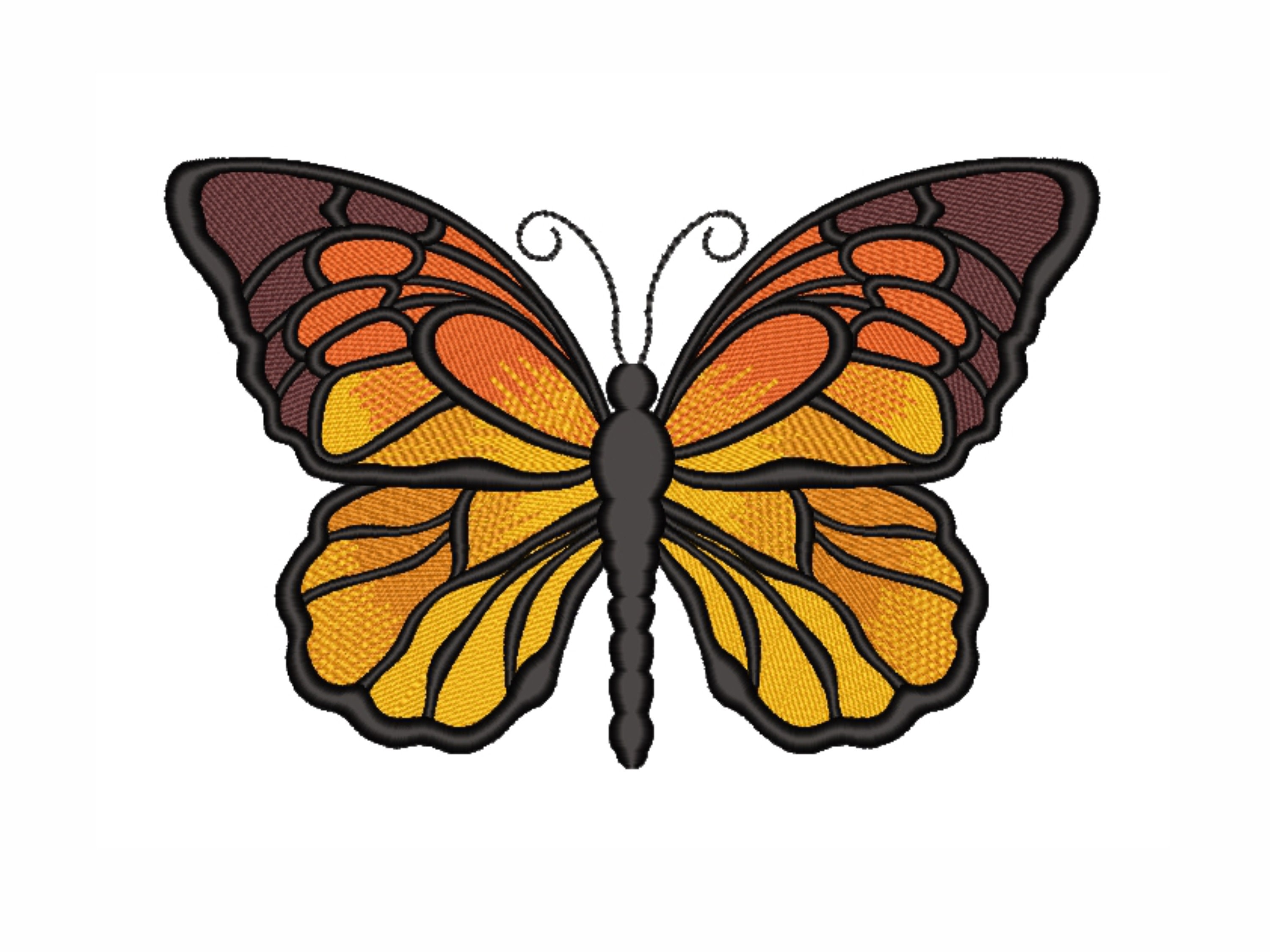 Butterfly Embroidery Design - Etsy