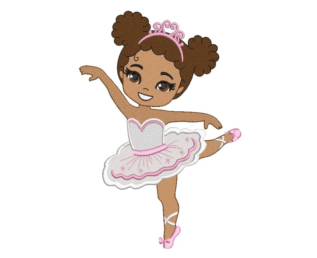 Ballerina Embroidery Design - Etsy