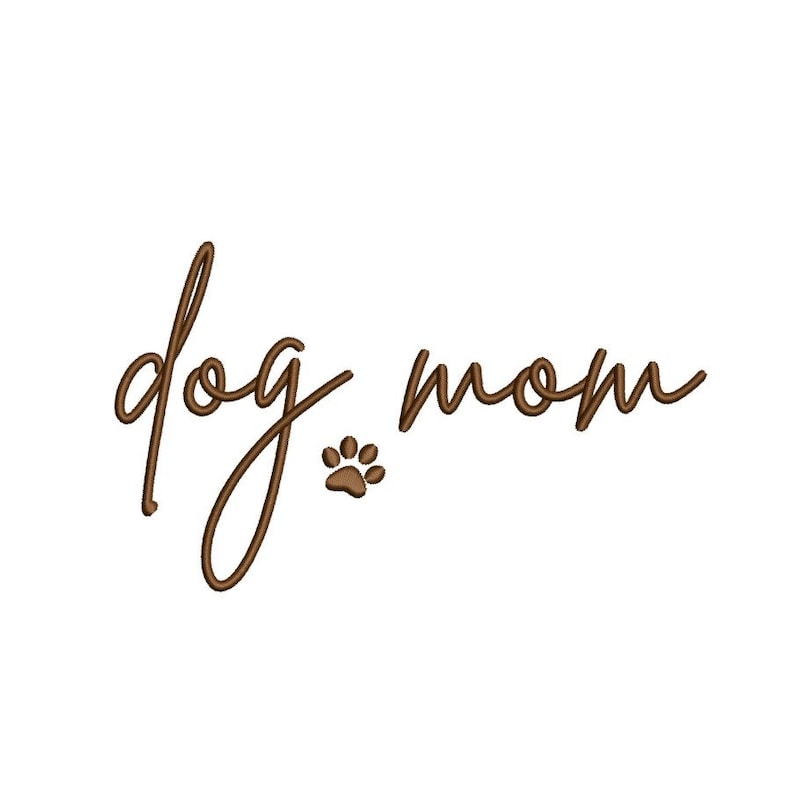 Dog Mom Embroidery Design - Etsy
