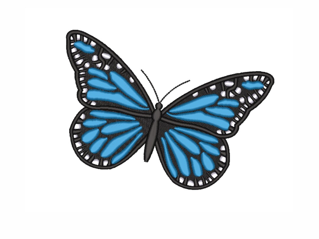 Butterfly Embroidery Design - Etsy