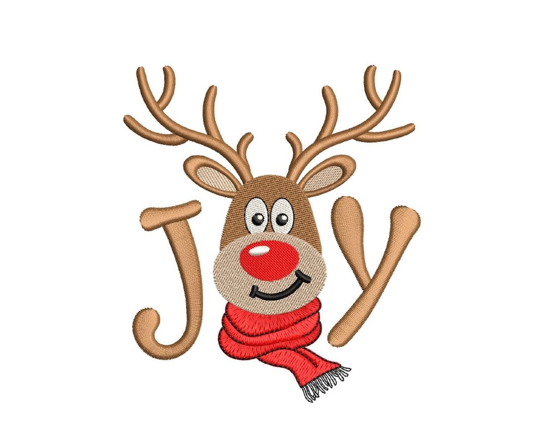 Reindeer Embroidery Design, 3 Sizes, Instant Download - Etsy