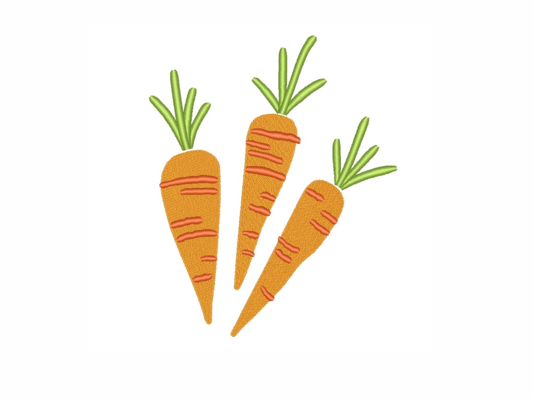 Carrots Embroidery Design - Etsy