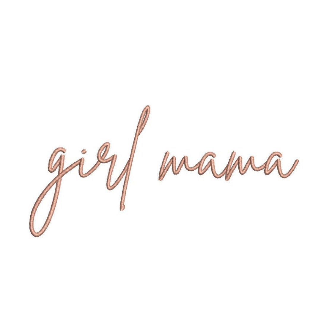 Girl Mama Embroidery Design, 4 Sizes - Etsy