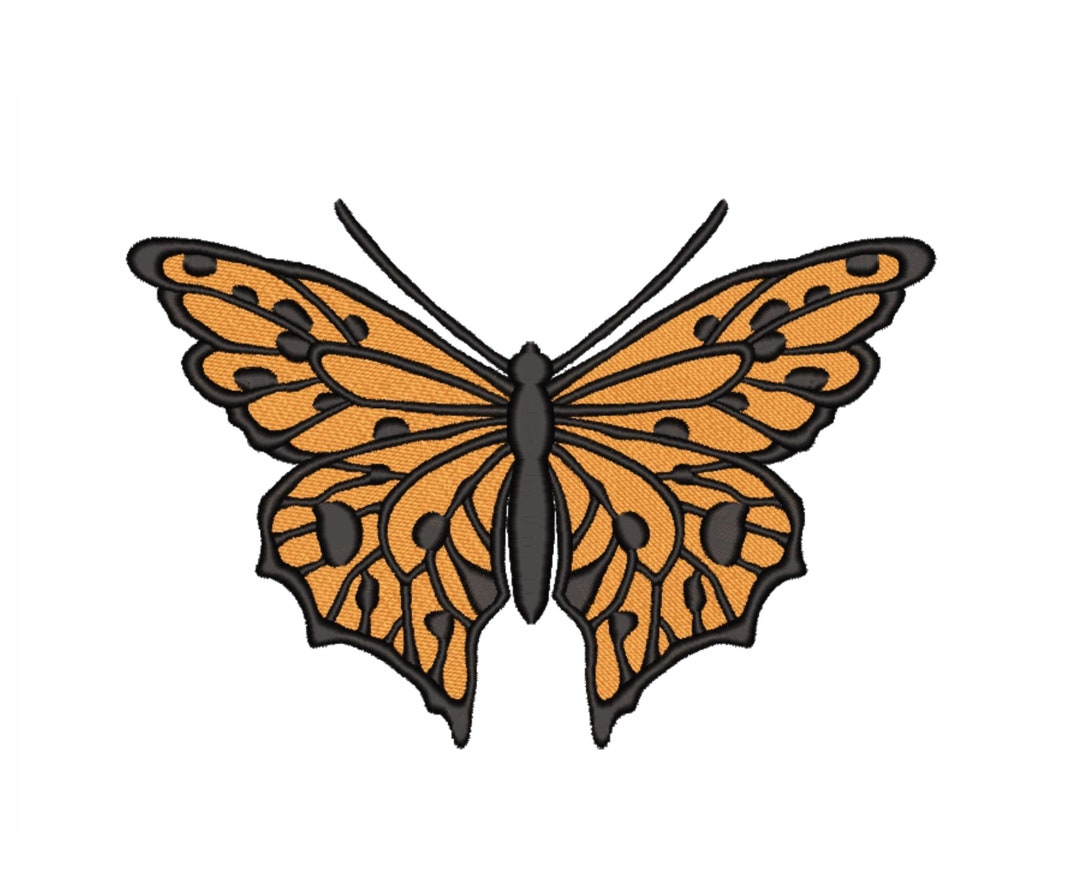 Butterfly Embroidery Design - Etsy