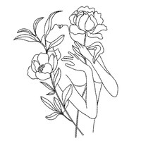 Line Art Embroidery - Etsy