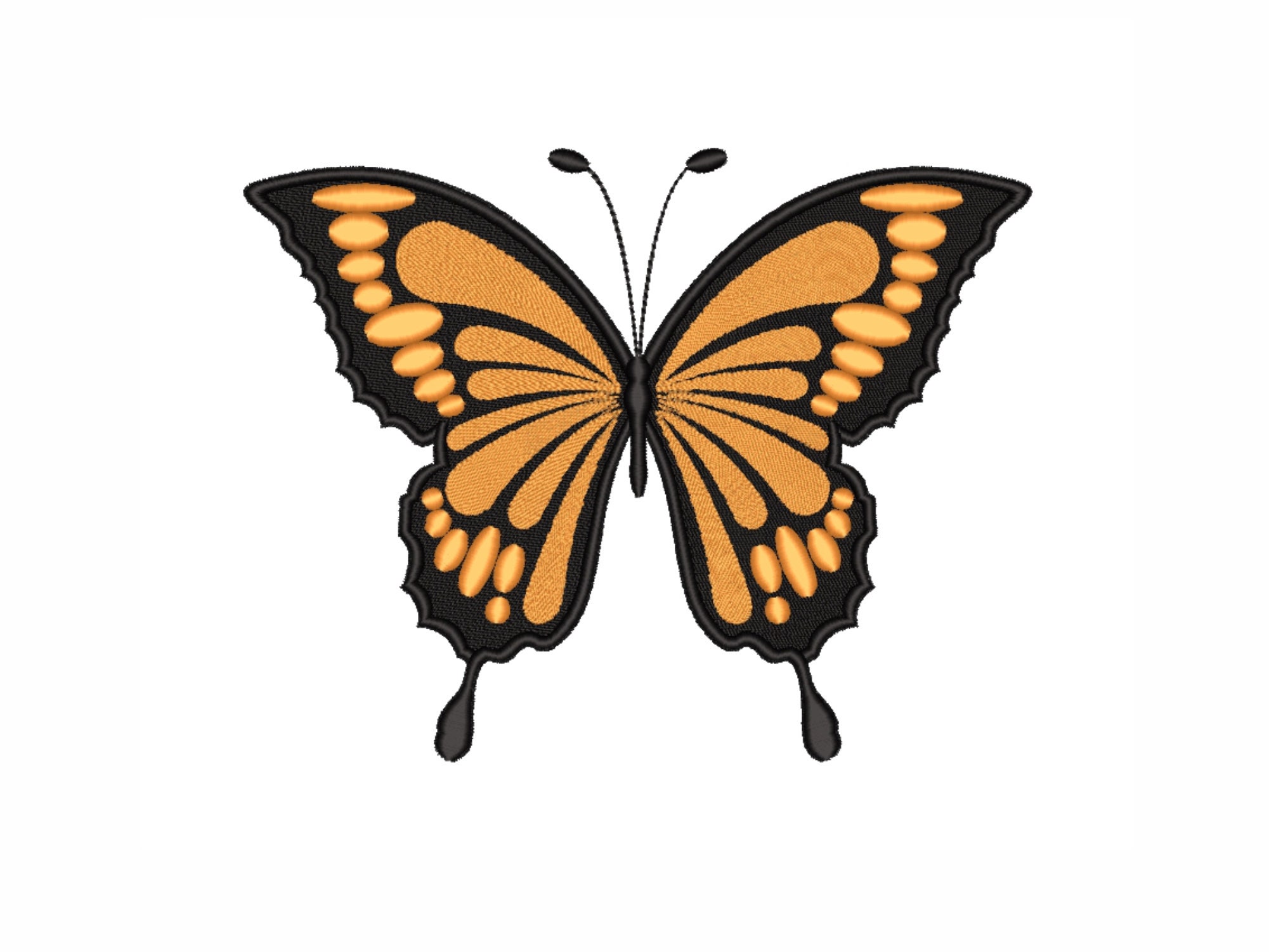 Butterfly Embroidery Design | Etsy