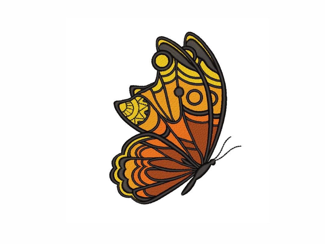 Butterfly Embroidery Design - Etsy