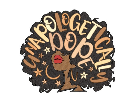 Unapologetically Dope Embroidery Design African American - Etsy