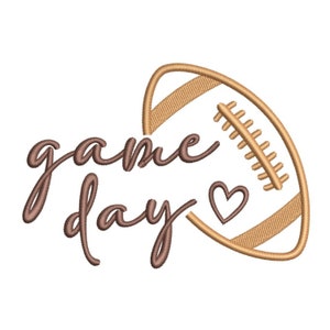 Game Day Embroidery Design, Ball Embroidery File, 3 Sizes - Etsy