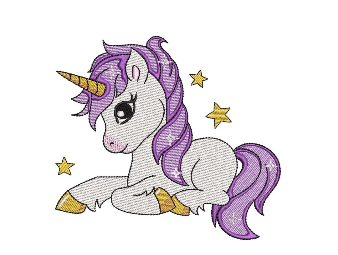 Unicorn Embroidery Design, 3 Sizes, Instant Download - Etsy
