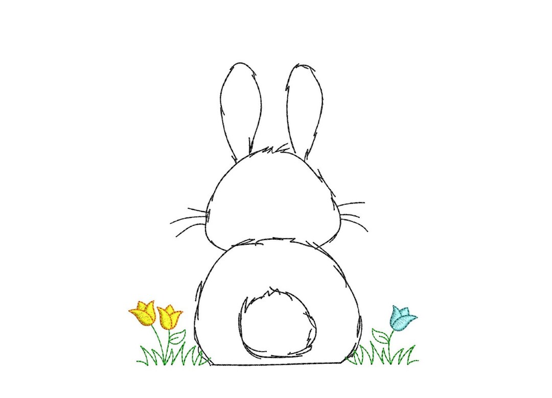 Bunny Embroidery Design, 3 Sizes, Instant Download - Etsy