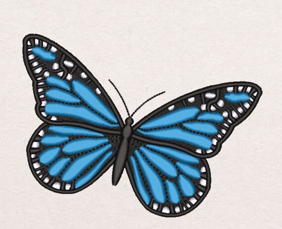 Butterfly embroidery design | Etsy
