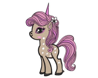 Unicorn Embroidery Design 3 Sizes Instant Download | Etsy