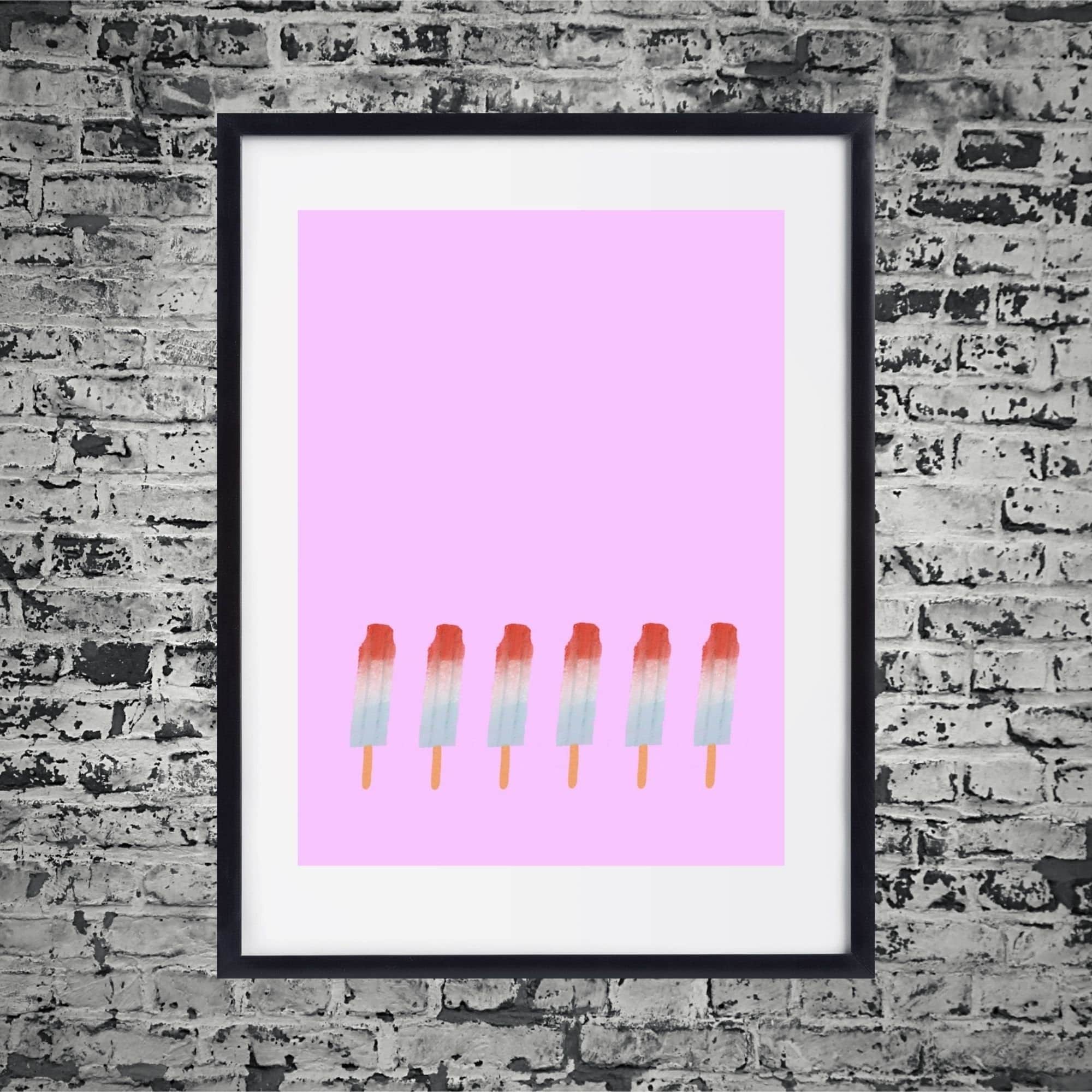 Popsicles-pink Background. ***DIGITAL DOWNLOAD*** - Etsy