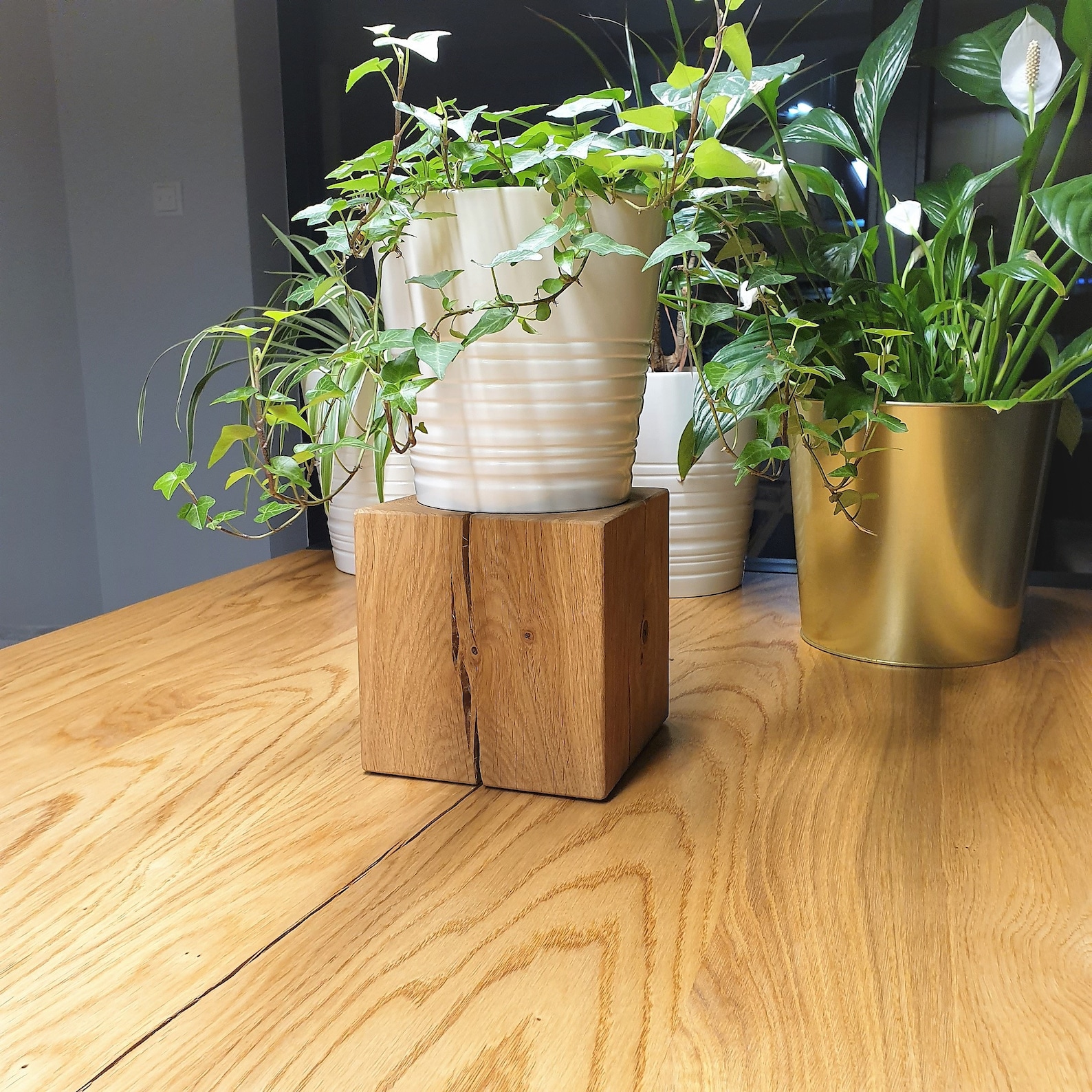 Holzblock HOLZKLOTZ Beistelltisch Hocker Bout de canapé 15x15 - Etsy España