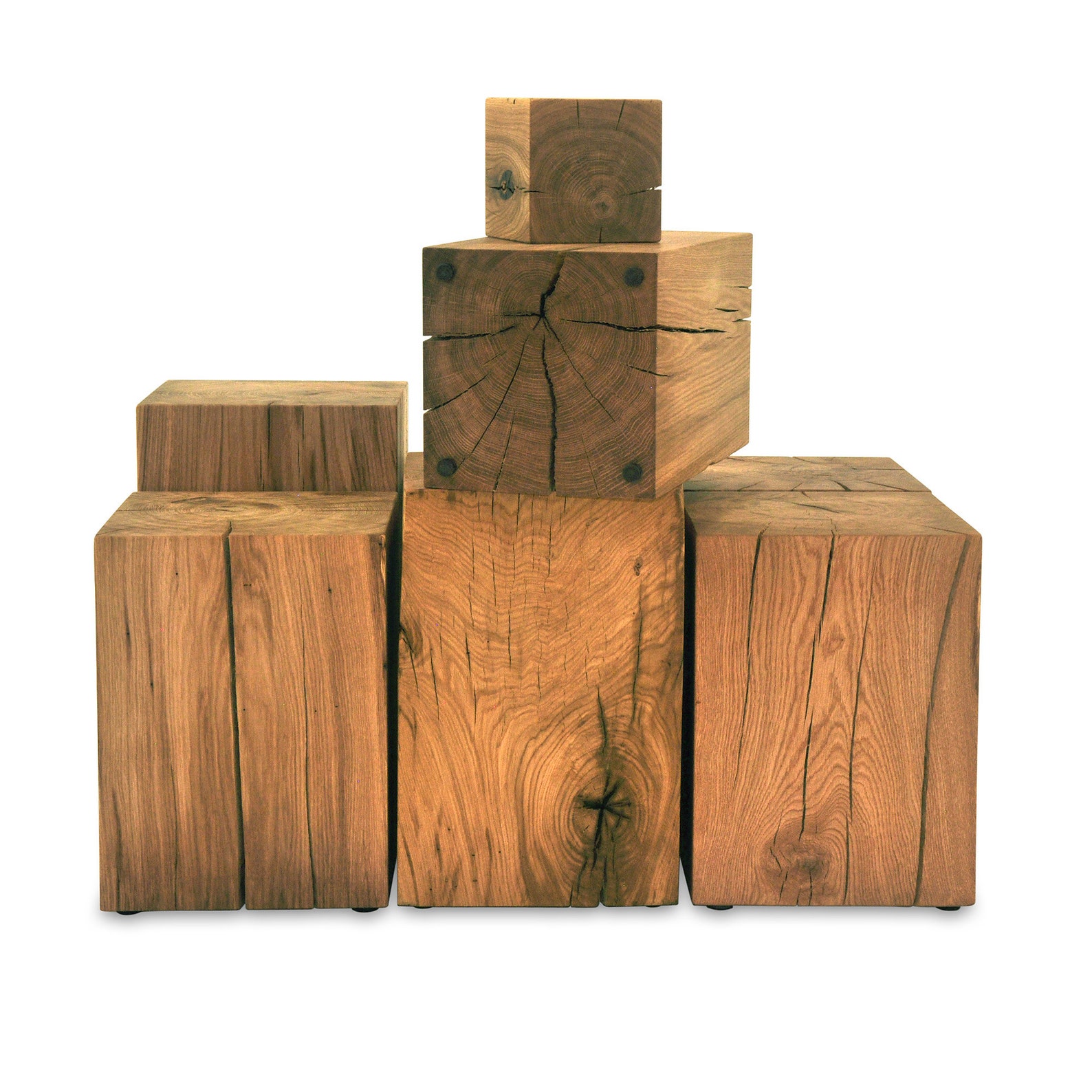 Holzblock HOLZKLOTZ Beistelltisch Hocker Bout de canapé 15x15 | Etsy