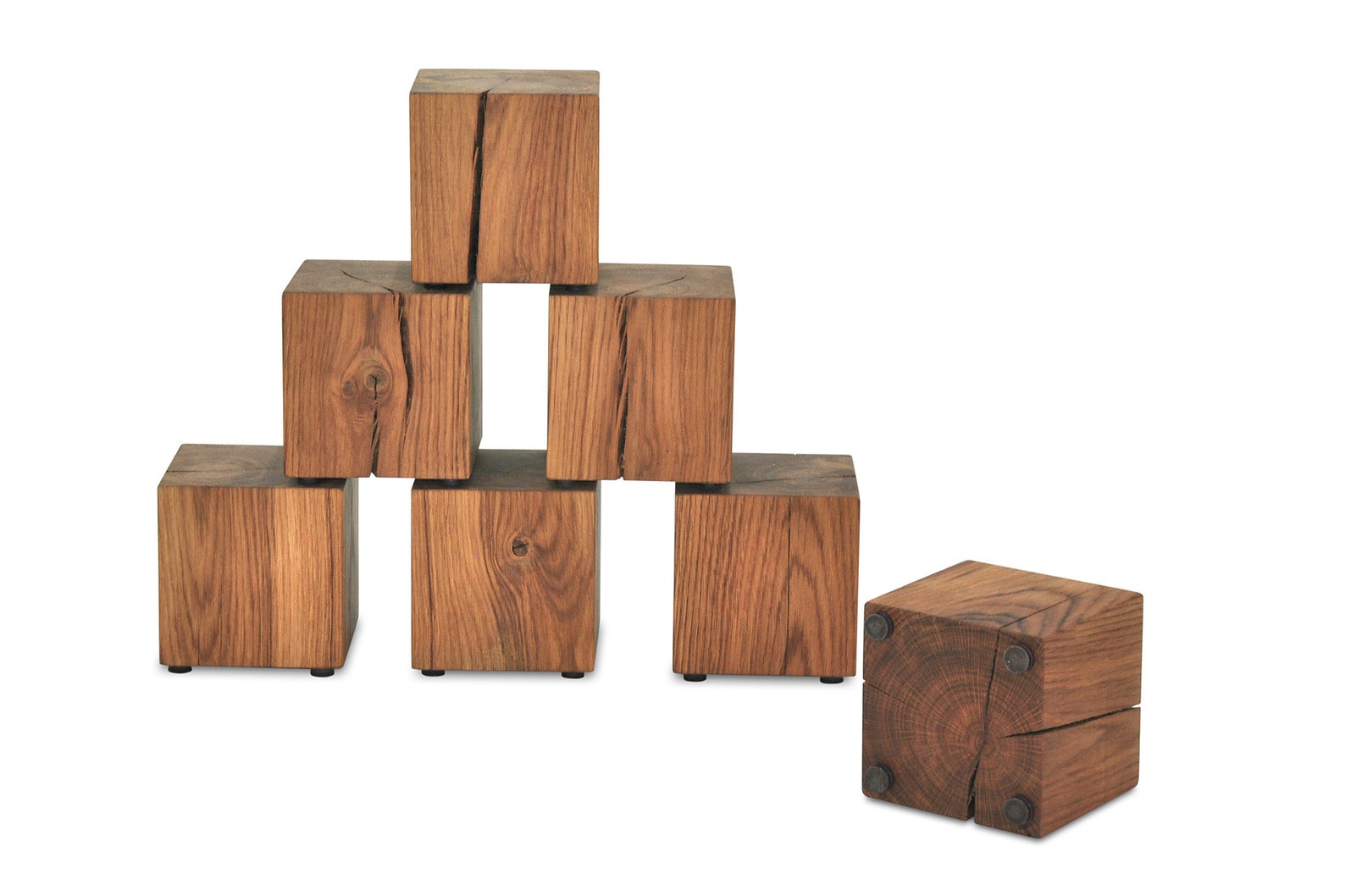 Holzblock HOLZKLOTZ Beistelltisch Hocker Bout de canapé 15x15 - Etsy España