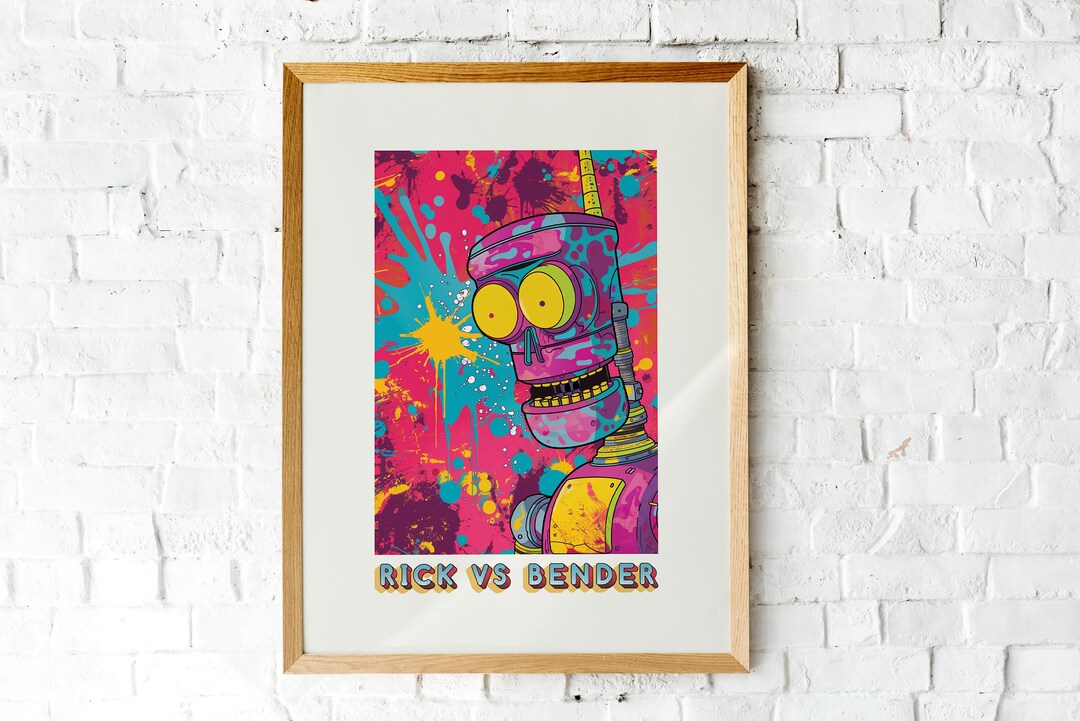 Rick From Rick and Morty and Bender From Futurama in One Body in Pop ...