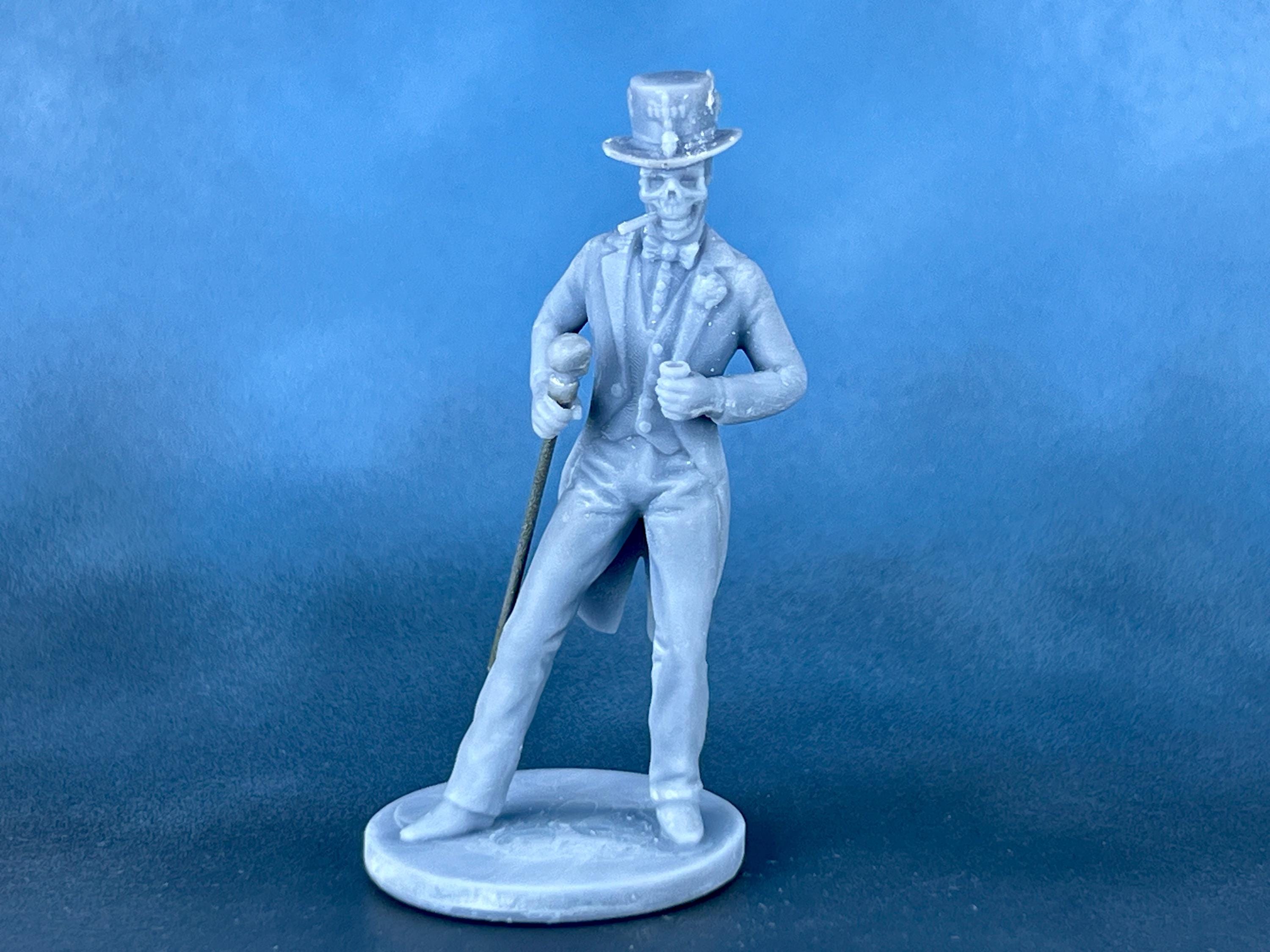 3D Printed Baron Samedi Voodoo Figurine - Unique Desktop Souvenir ...