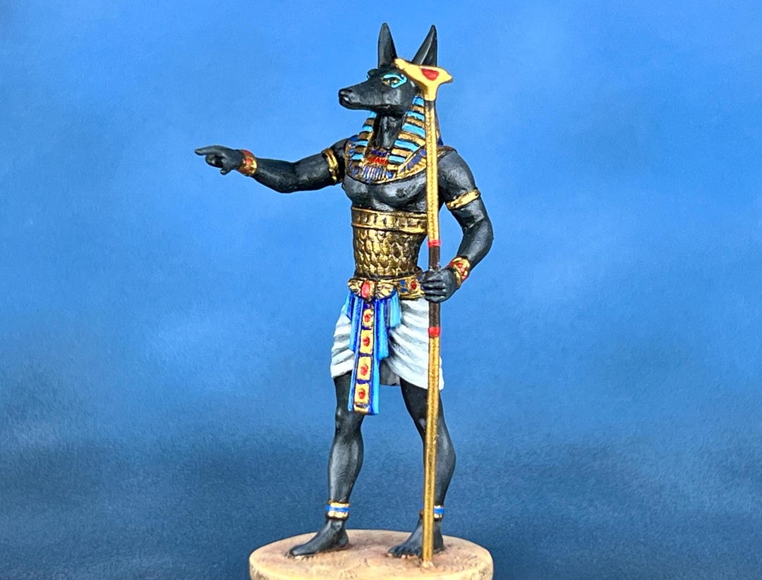 Anubis Miniature Figurine Unique 3D Printed Collectible Mythical ...