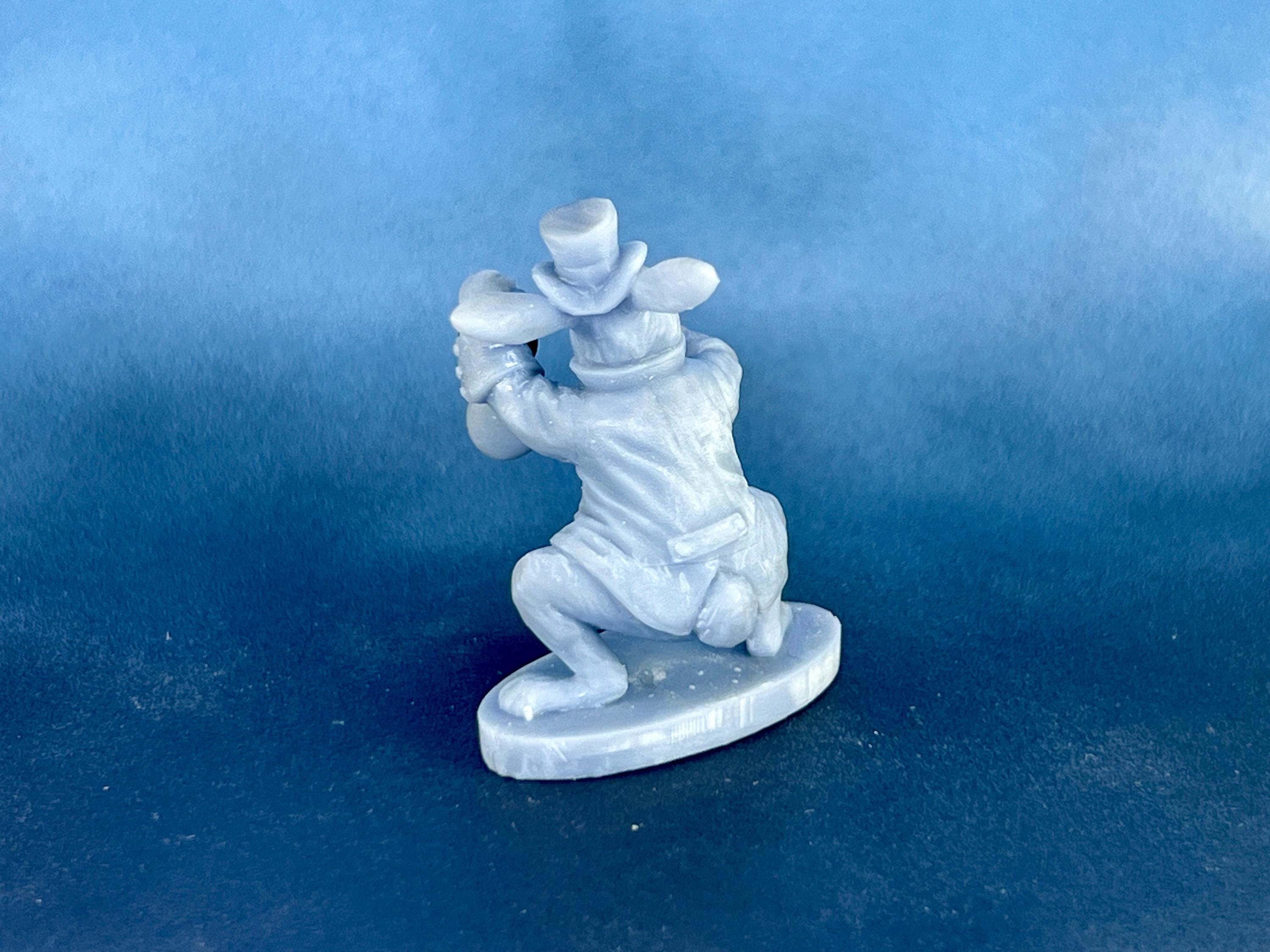 Enchanting Miniature White Rabbit Figurine - 3D Printed Alice in Wonderland Collectible , 3d ...