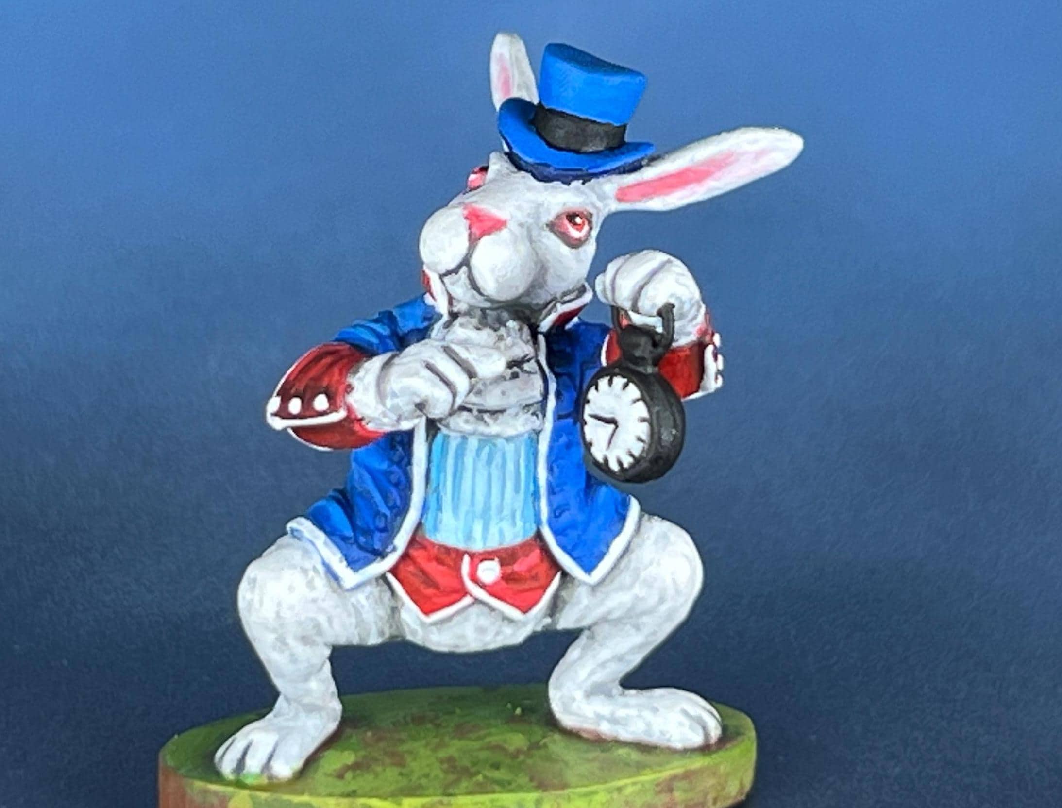 Enchanting Miniature White Rabbit Figurine - 3D Printed Alice in ...