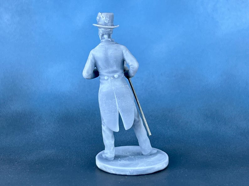 3D Printed Baron Samedi Voodoo Figurine - Unique Desktop Souvenir ...