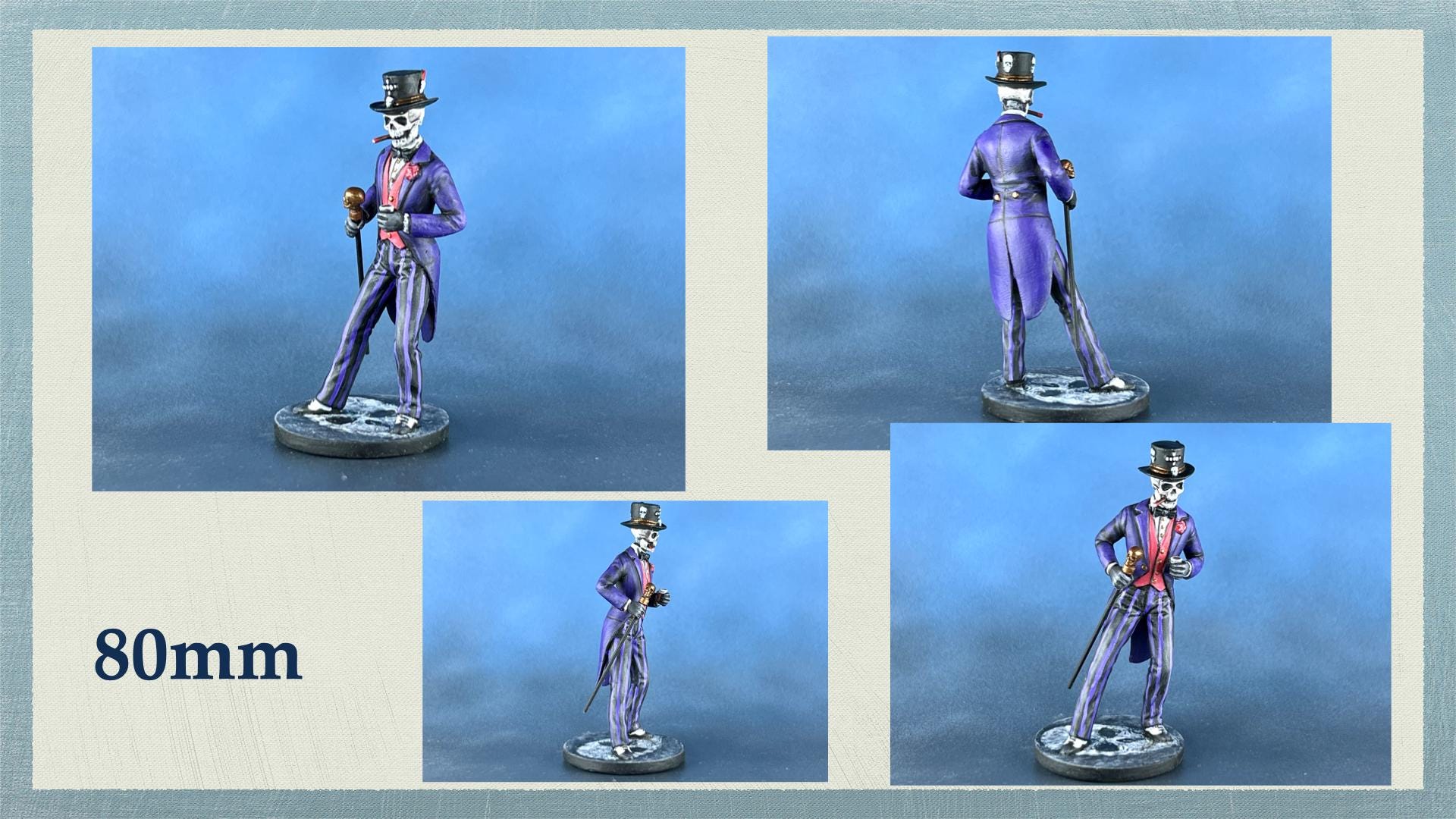3D Printed Baron Samedi Voodoo Figurine - Unique Desktop Souvenir ...