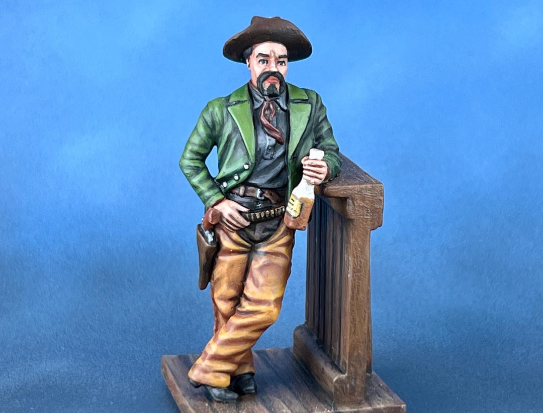 Cowboy With Beer Statue: 3D Printed Western Decor - Etsy