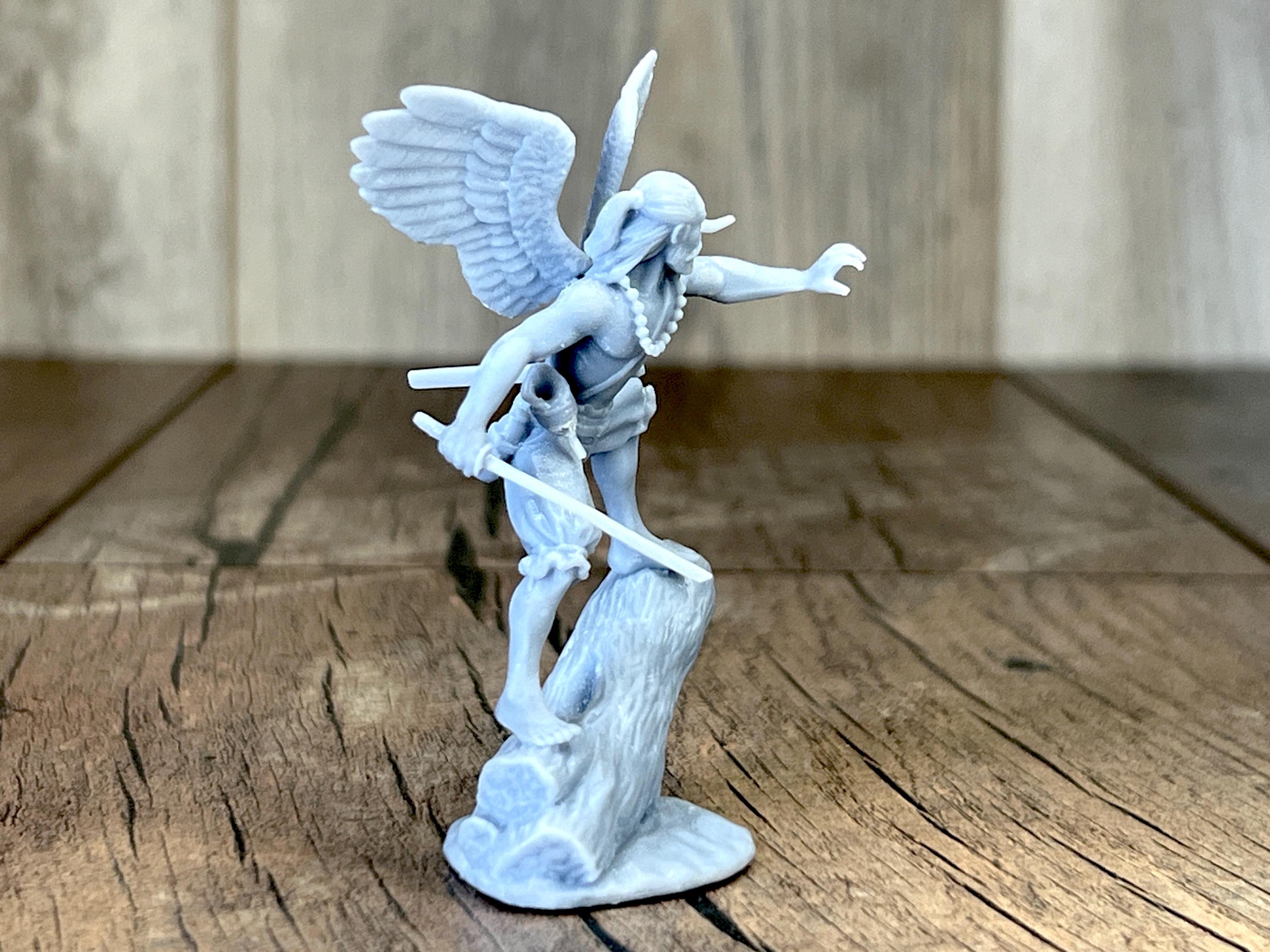 Tengu Tabletop Miniature Japanese Mythology Figure 3D Printed Decor ...
